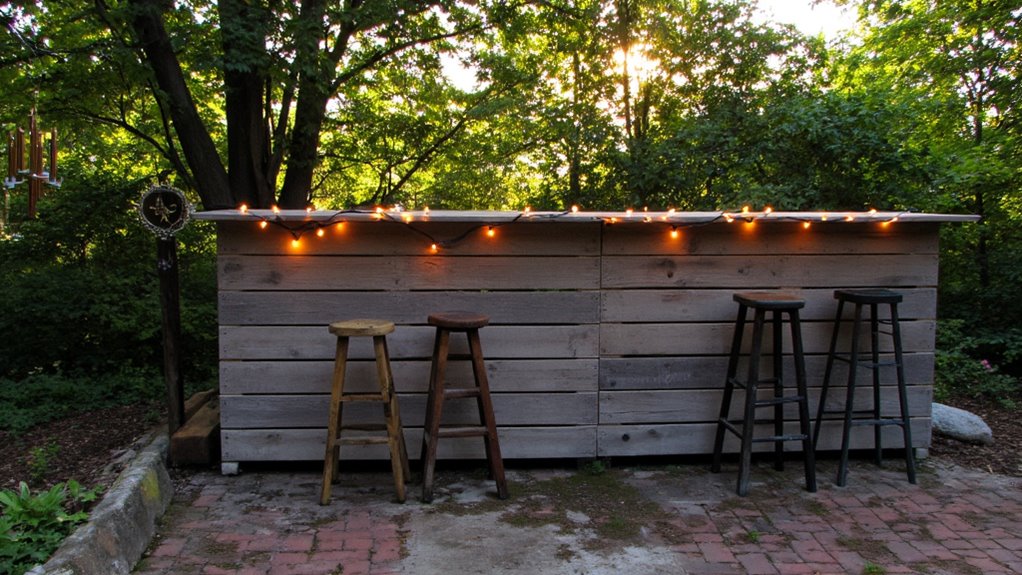 20 Bold Pallet Bar With Lights Ideas That Create A Nighttime Glow